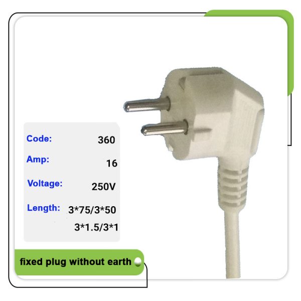 Fixed 16 Amp Single Socket Earthed Plug